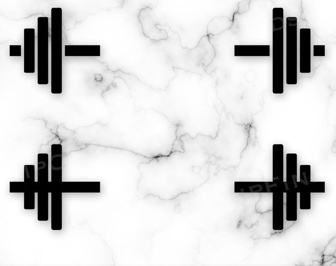 Barbell Svg, Barbell Monogram Svg, Personal Trainer PNG, Weights Svg ...
