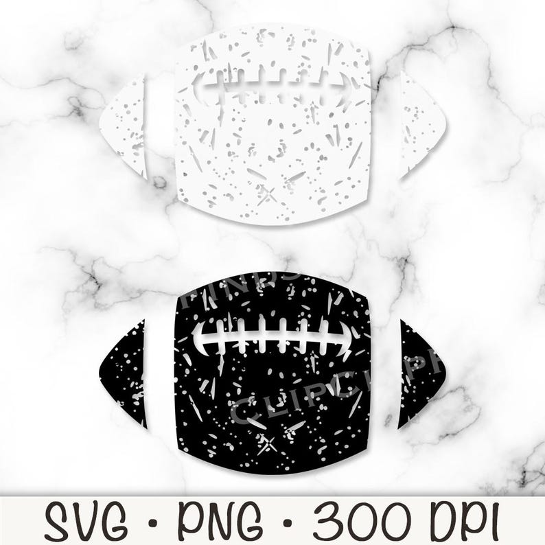 Distressed Football SVG, Distressed Football PNG, Rustic Football ...