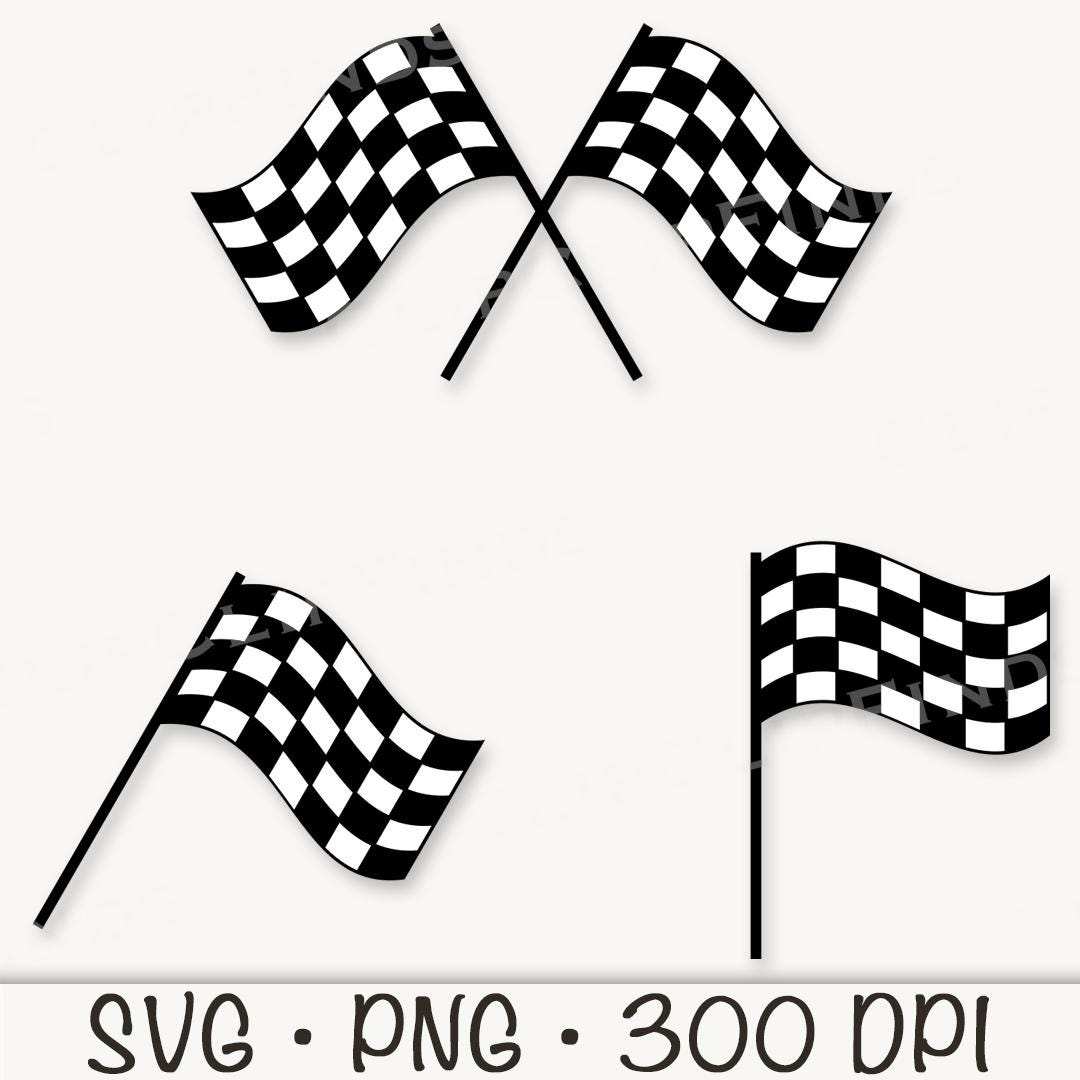 Race Flag PNG, Race Car Flag SVG, Crossed Race Car Flag, Race Car Flag ...