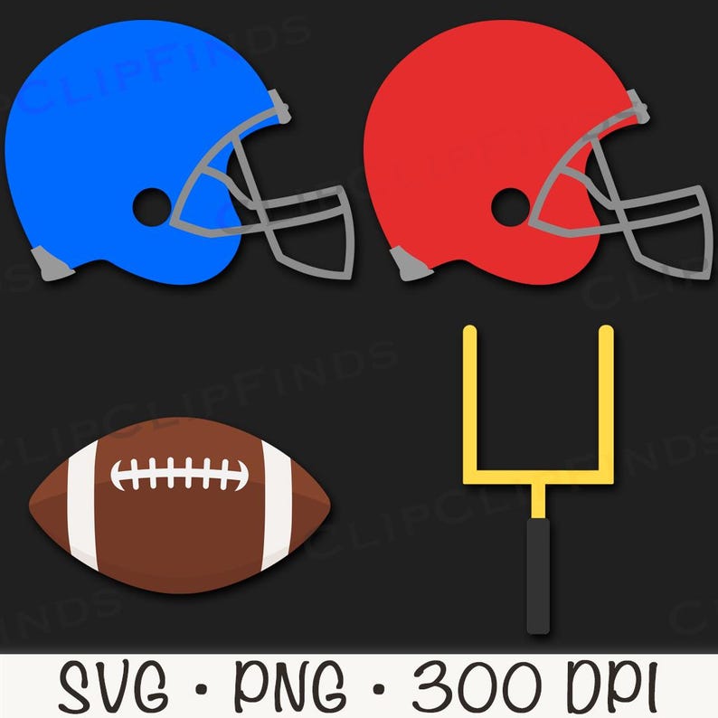 Football Bundle Pack SVG, Football PNG, Goal Post, Football Helmet SVG ...