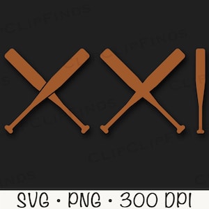 Crossed Baseball Bat SVG, Baseball Bat SVG, Baseball Bat PNG, Baseball ...