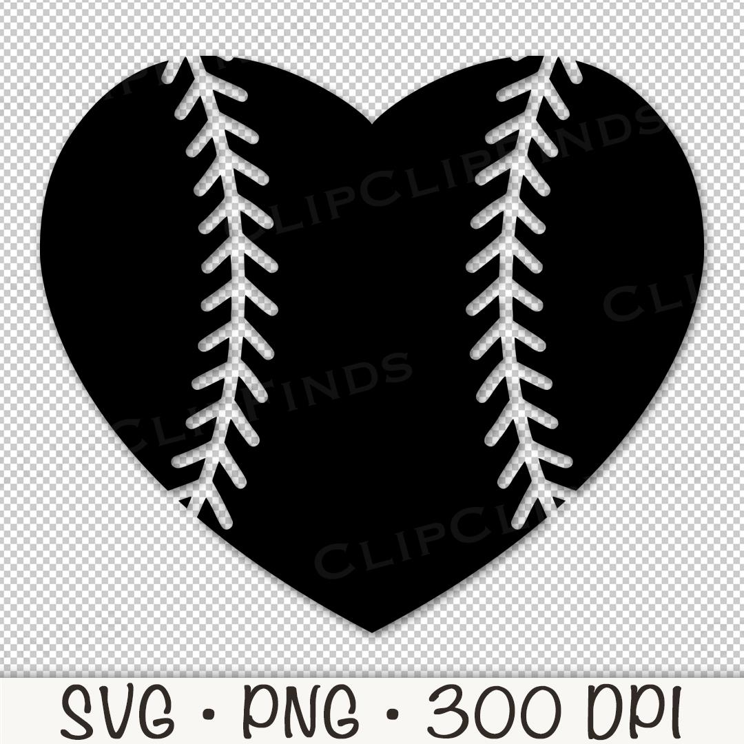 Baseball Heart SVG, Baseball Love PNG, Baseball Lace, Baseball Stitch ...