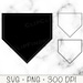 Baseball Home Plate SVG, Home Plate Outline, Vector Cut File and PNG ...