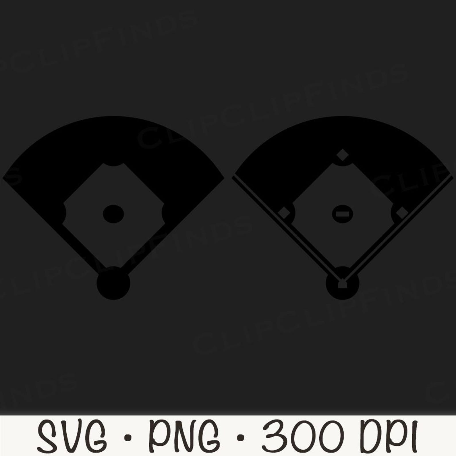 Baseball Field SVG, Baseball Diamond Field, Baseball Field PNG ...