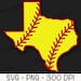 Texas Softball SVG, Softball SVG, Texas Map, Sublimation, T-shirt ...