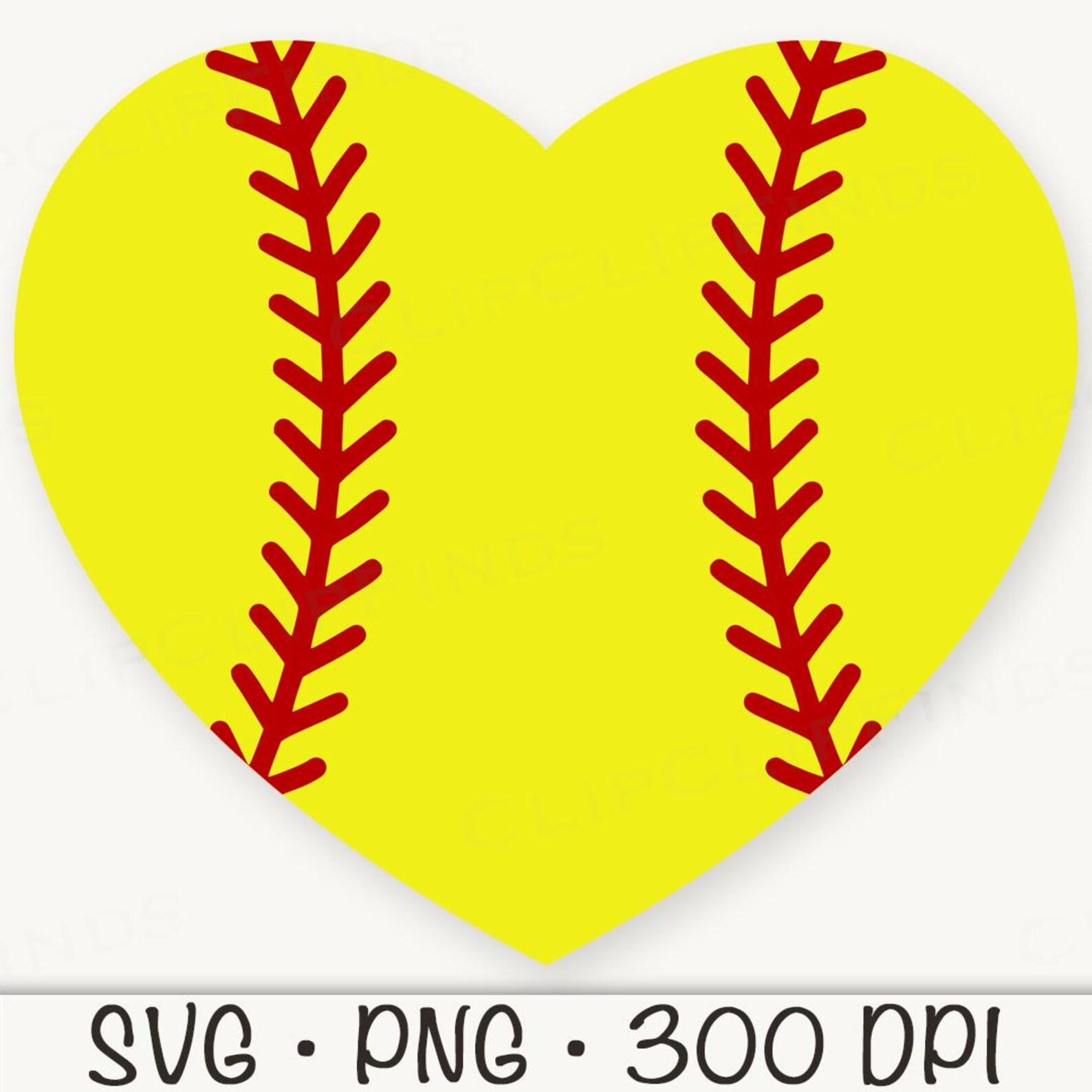 Softball Heart SVG, Softball Heart PNG, Softball Love, Softball Mom ...