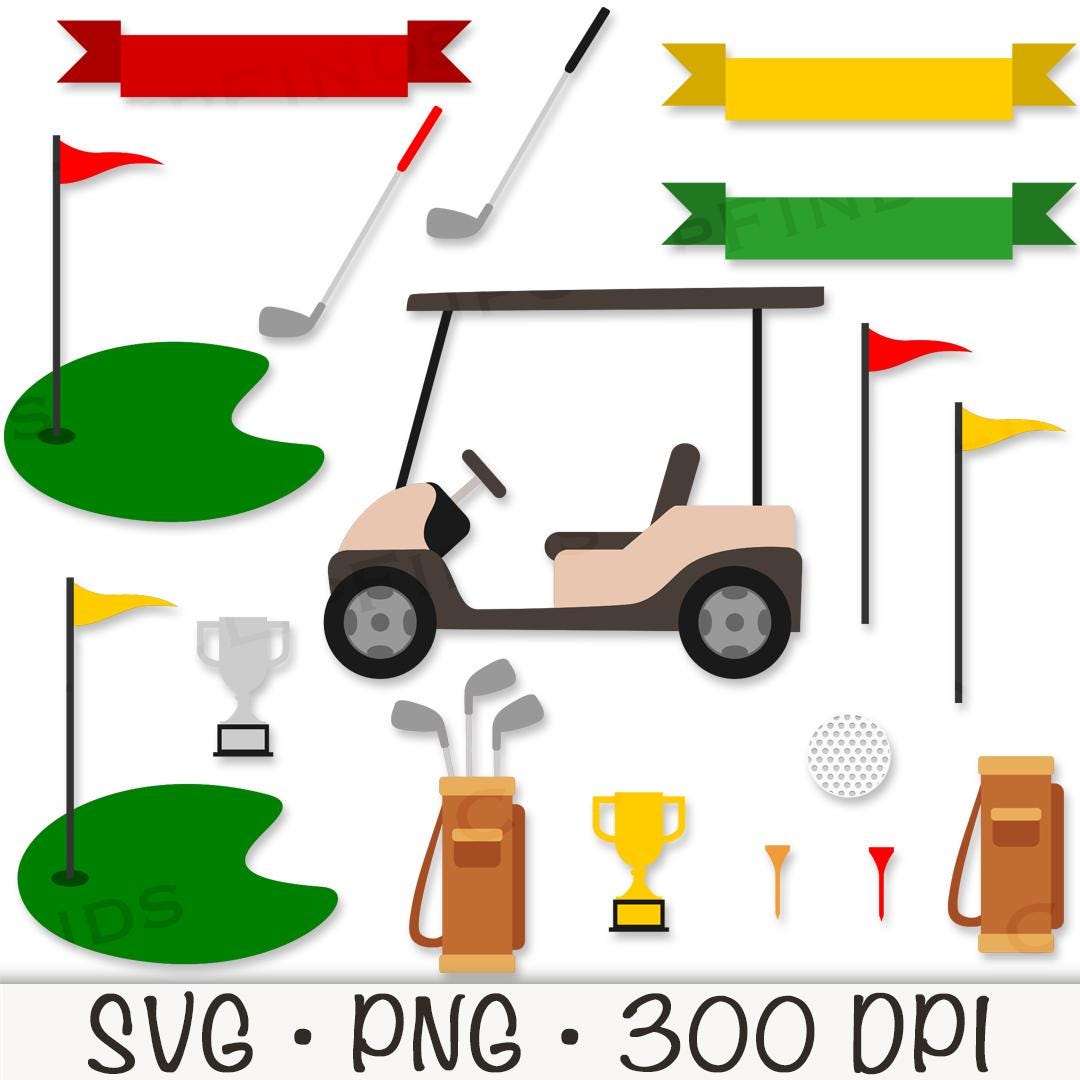 Golf Clipart, Golf Bundle, Golf SVG, Golf PNG, Par-tee, Golf Kart, Golf ...