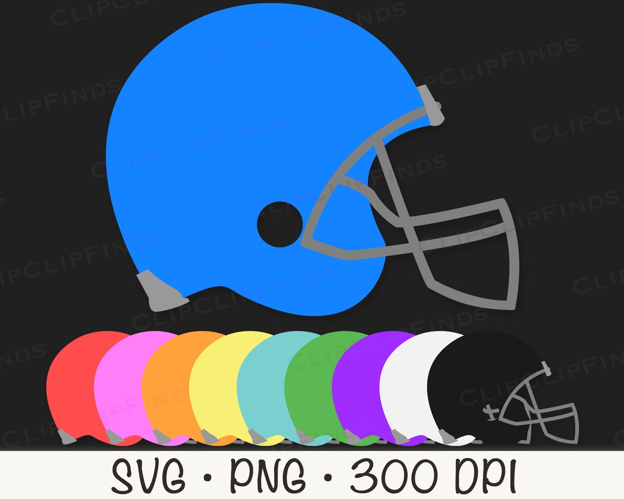 American Football Helmet Clipart, Football Helmet SVG, Football Helmet ...