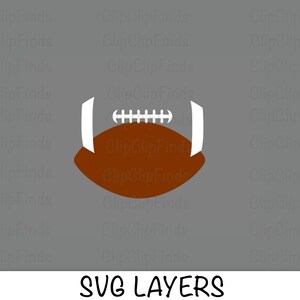 Football SVG, Football PNG, Layered, Vector, Football Clip Art, Instant ...