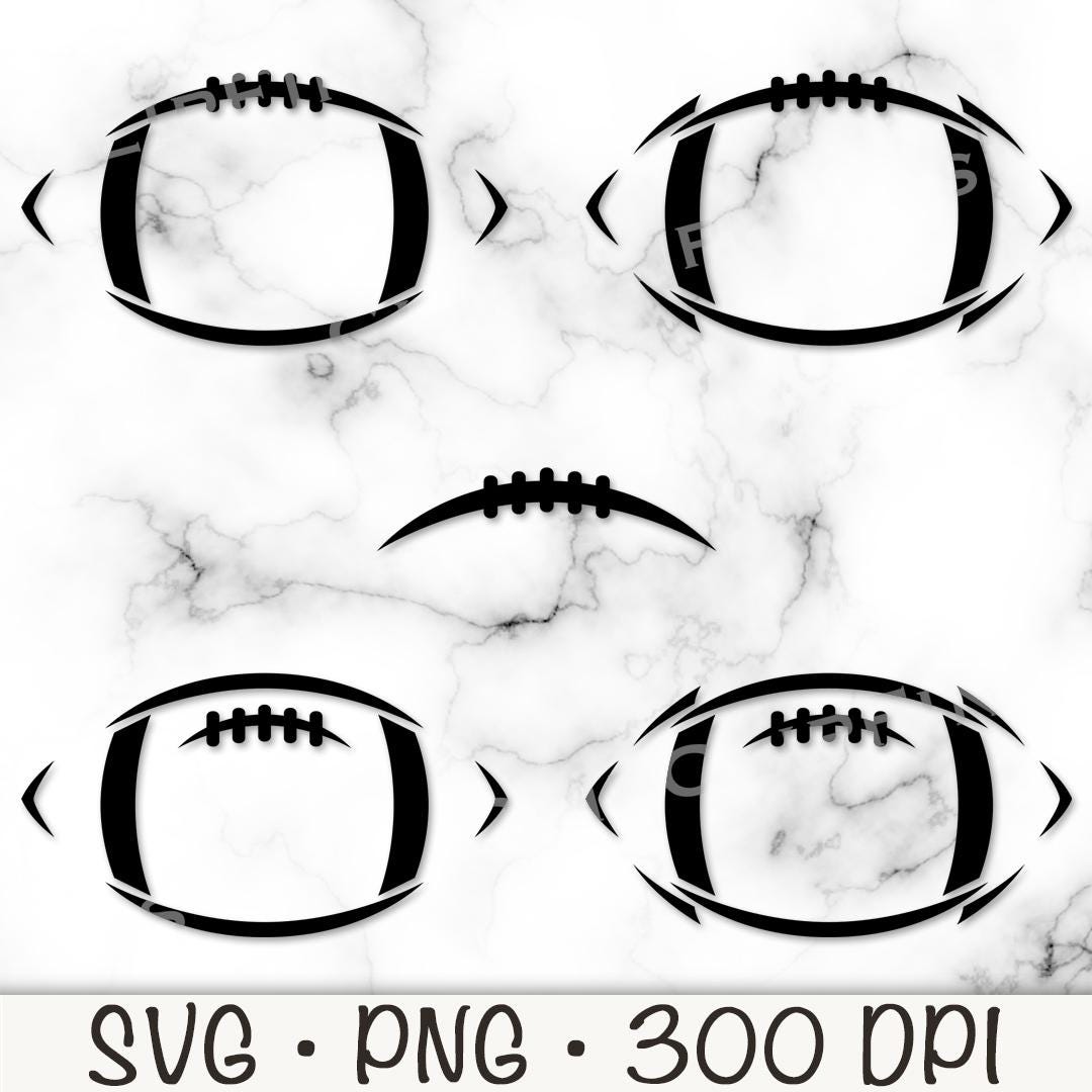 Football Outline SVG, Football Outline PNG, Football Skeleton SVG ...