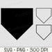 Baseball Home Plate SVG, Home Plate Outline, Vector Cut File and PNG ...