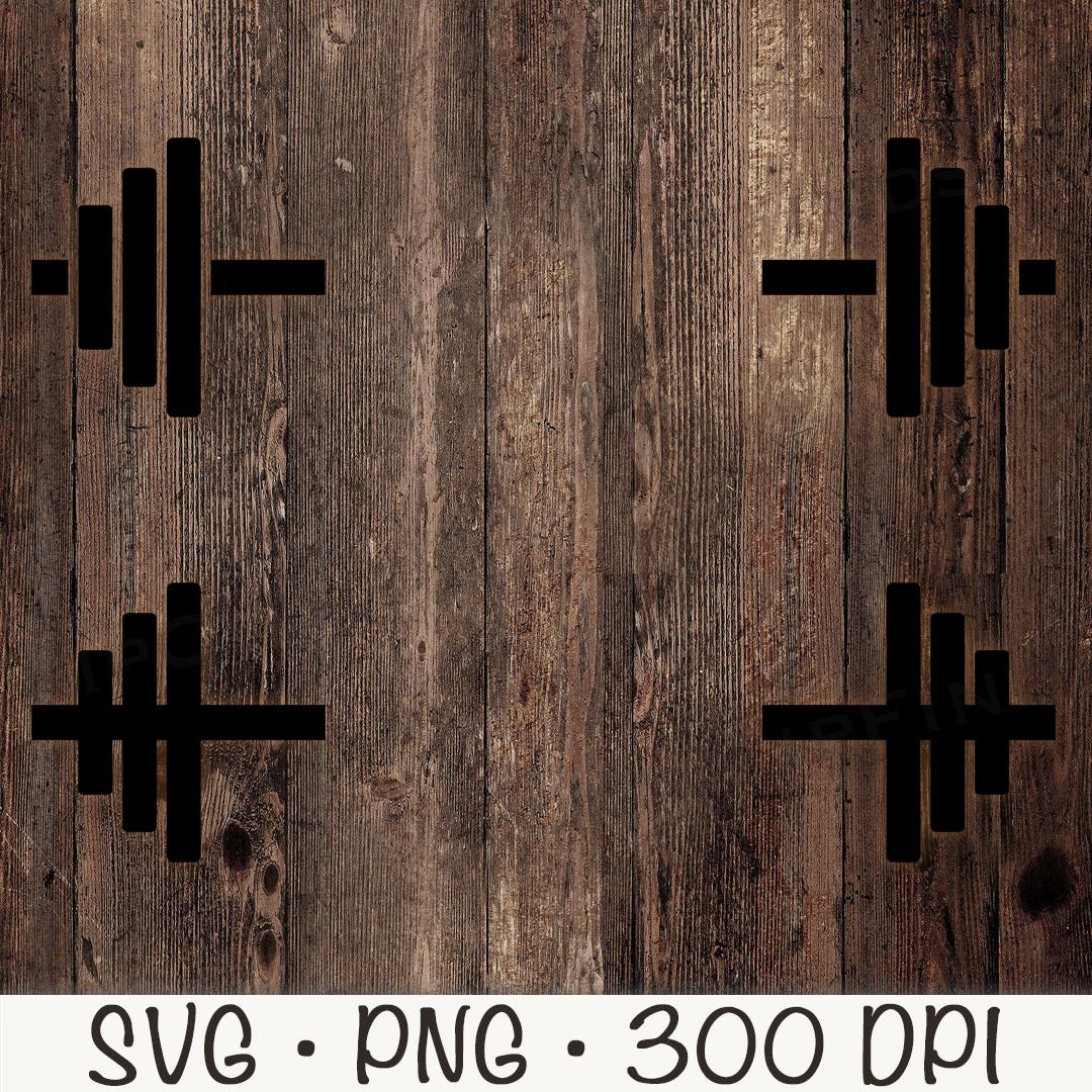Barbell SVG, Barbell Split Monogram SVG, Barbell PNG, Barbell ...