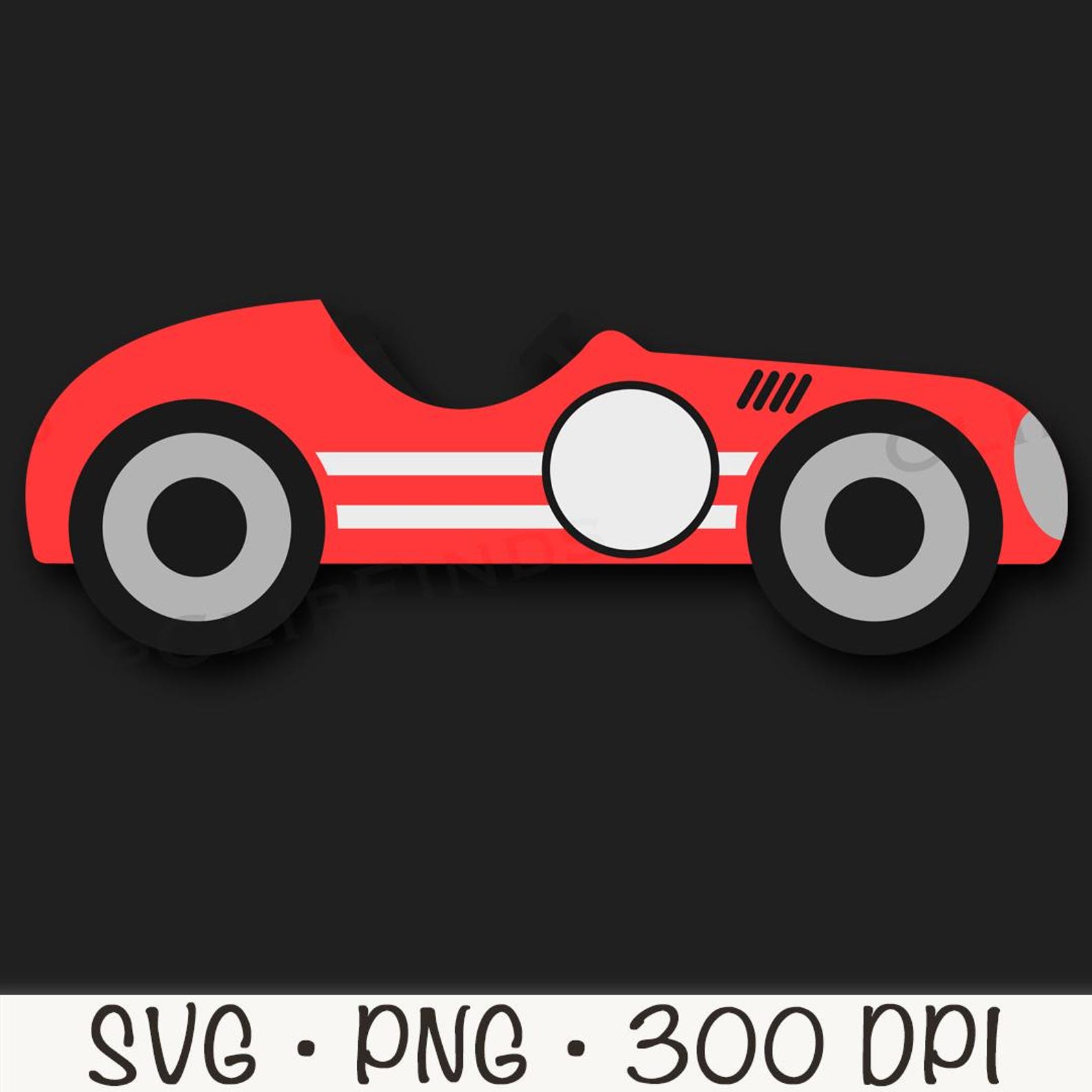 Race Car SVG, Vintage Race Car PNG, Retro Race Car, Red Race Car ...