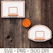 Basketball Hoop SVG, Basketball Hoop PNG, Basketball Clipart ...