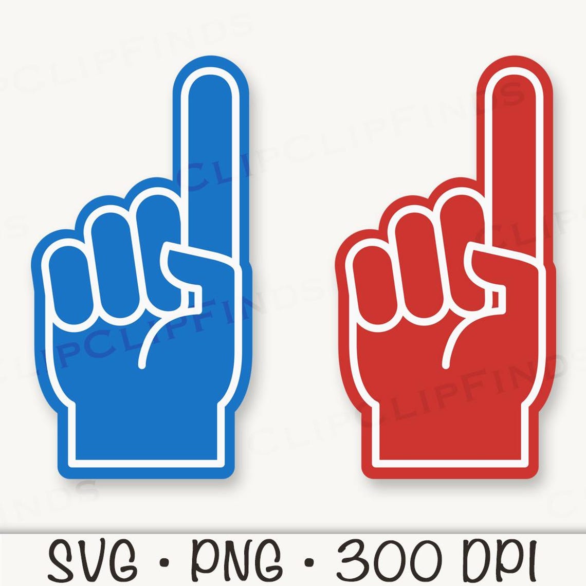 Foam Finger SVG, Foam Finger PNG, Football Clipart, Number One Fan ...