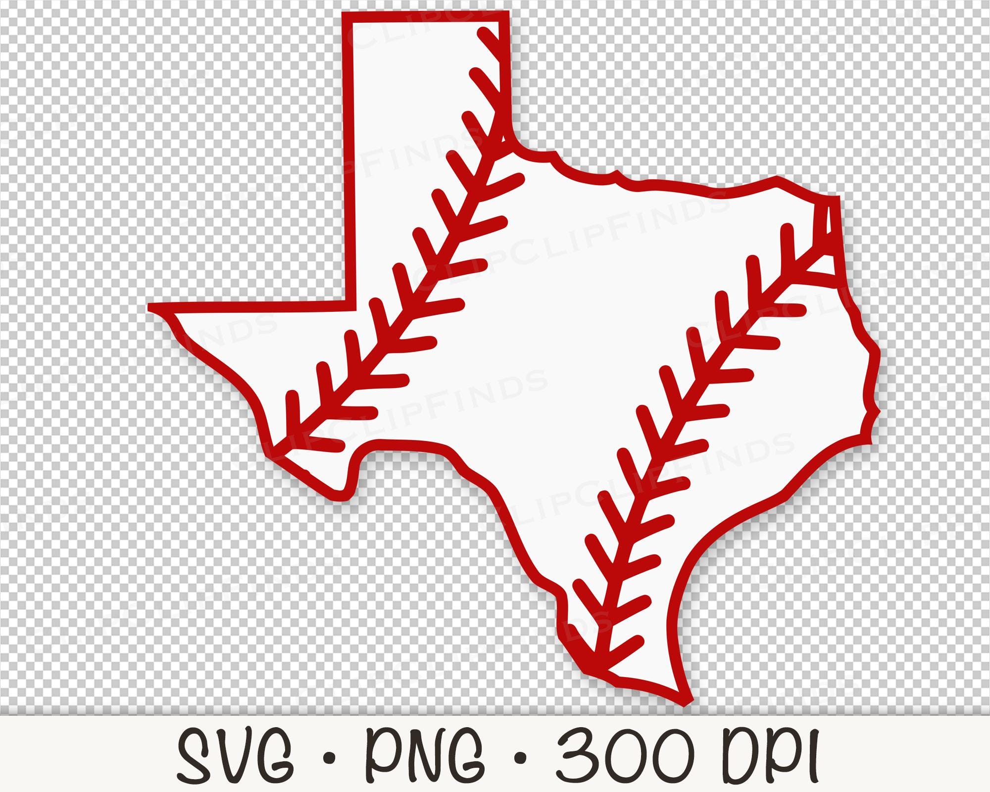 Texas Map Baseball SVG, Texas State, PNG, Sublimation, Instant Digital ...