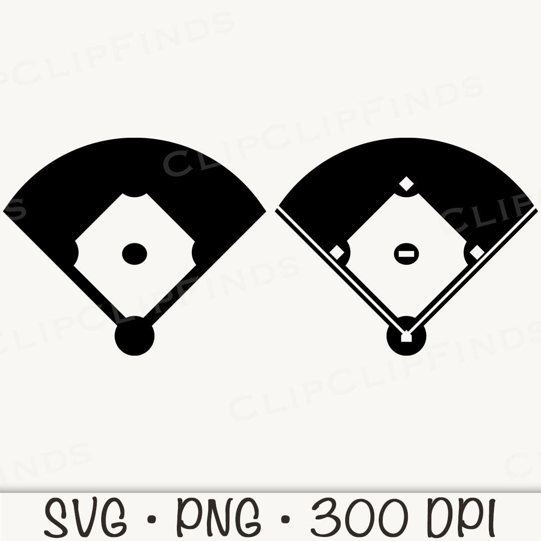 Baseball Field SVG, Baseball Diamond Field, Baseball Field PNG ...