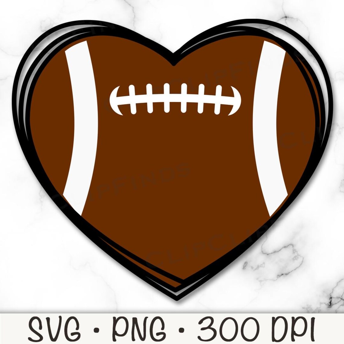 Football Heart PNG, Football Love SVG, Football Outline, Scribble, Hand ...