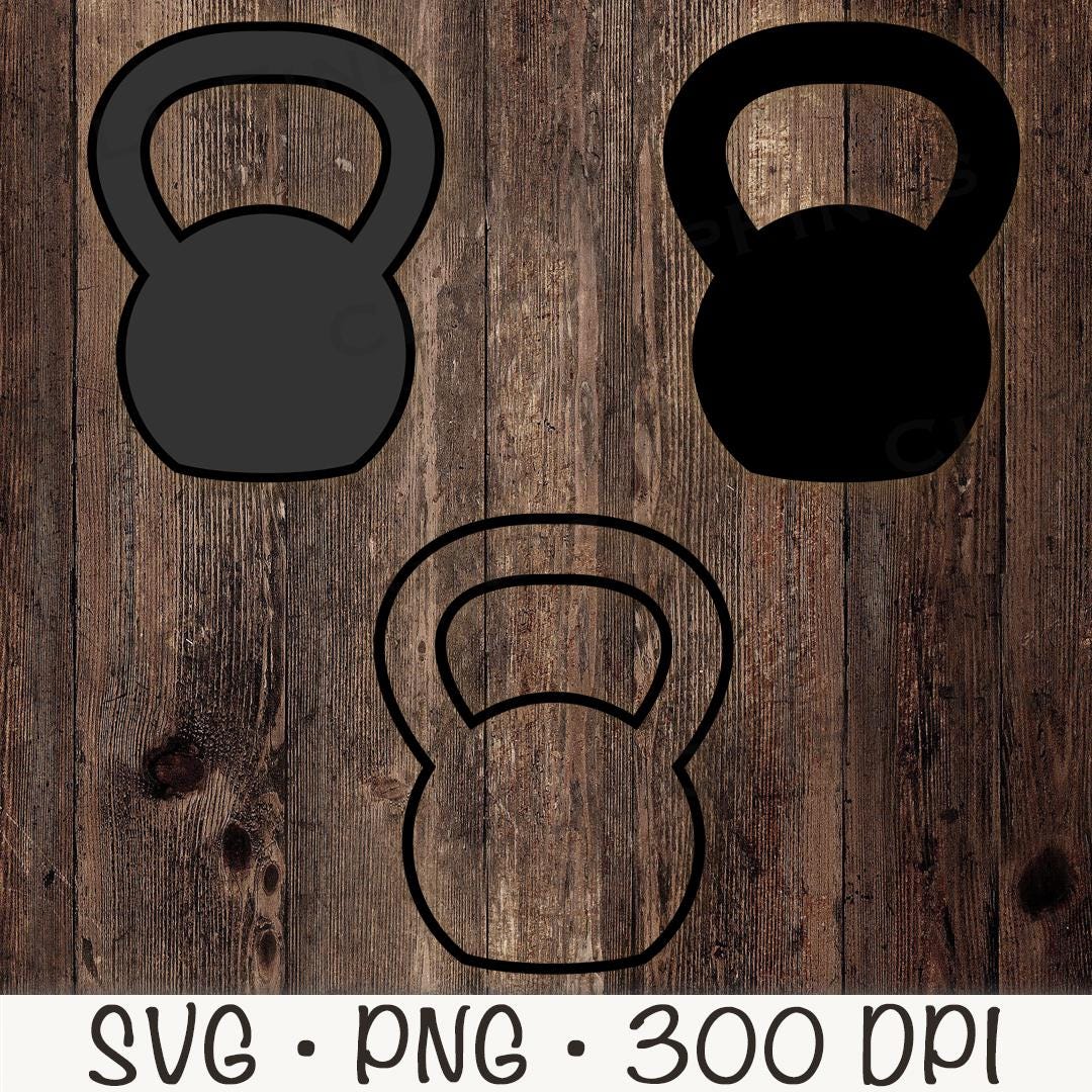 Kettlebell SVG, Kettlebell PNG, Kettlebell Clipart, Kettlebell ...