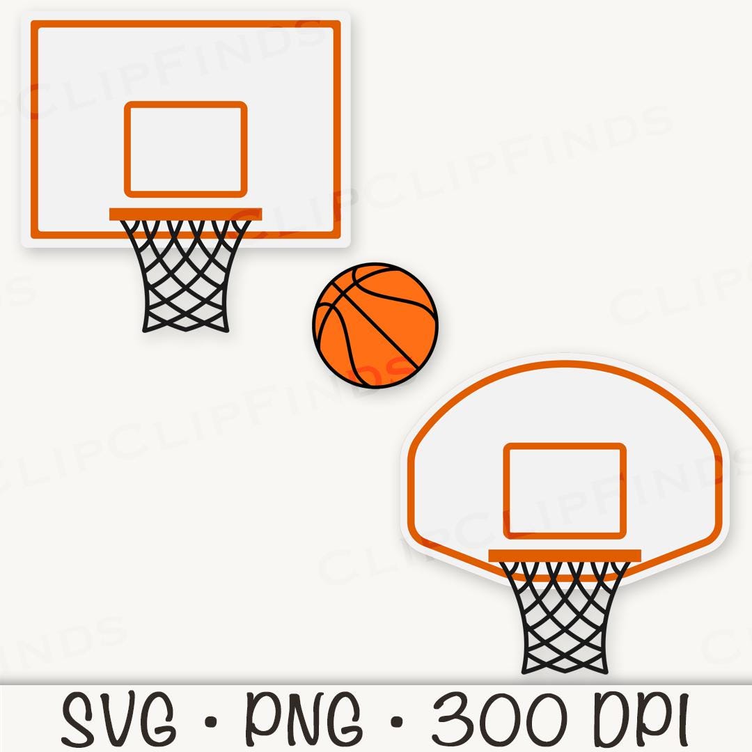 Basketball Hoop SVG, Basketball Hoop PNG, Basketball Clipart ...
