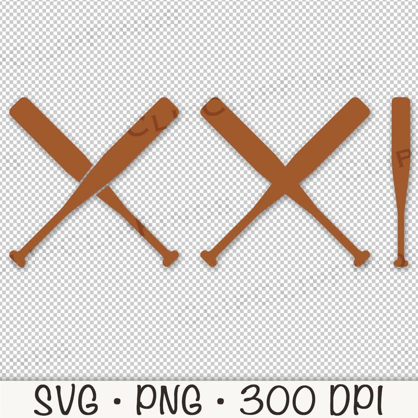 Crossed Baseball Bat SVG, Baseball Bat SVG, Baseball Bat PNG, Baseball ...