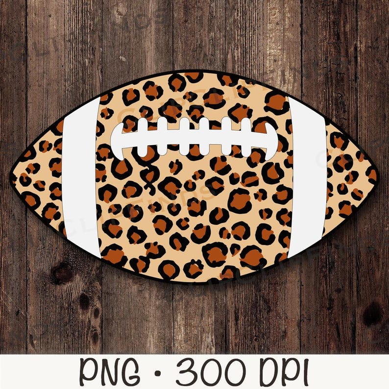 Leopard Football PNG, Leopard Football Sublimation, T-shirt Design File ...
