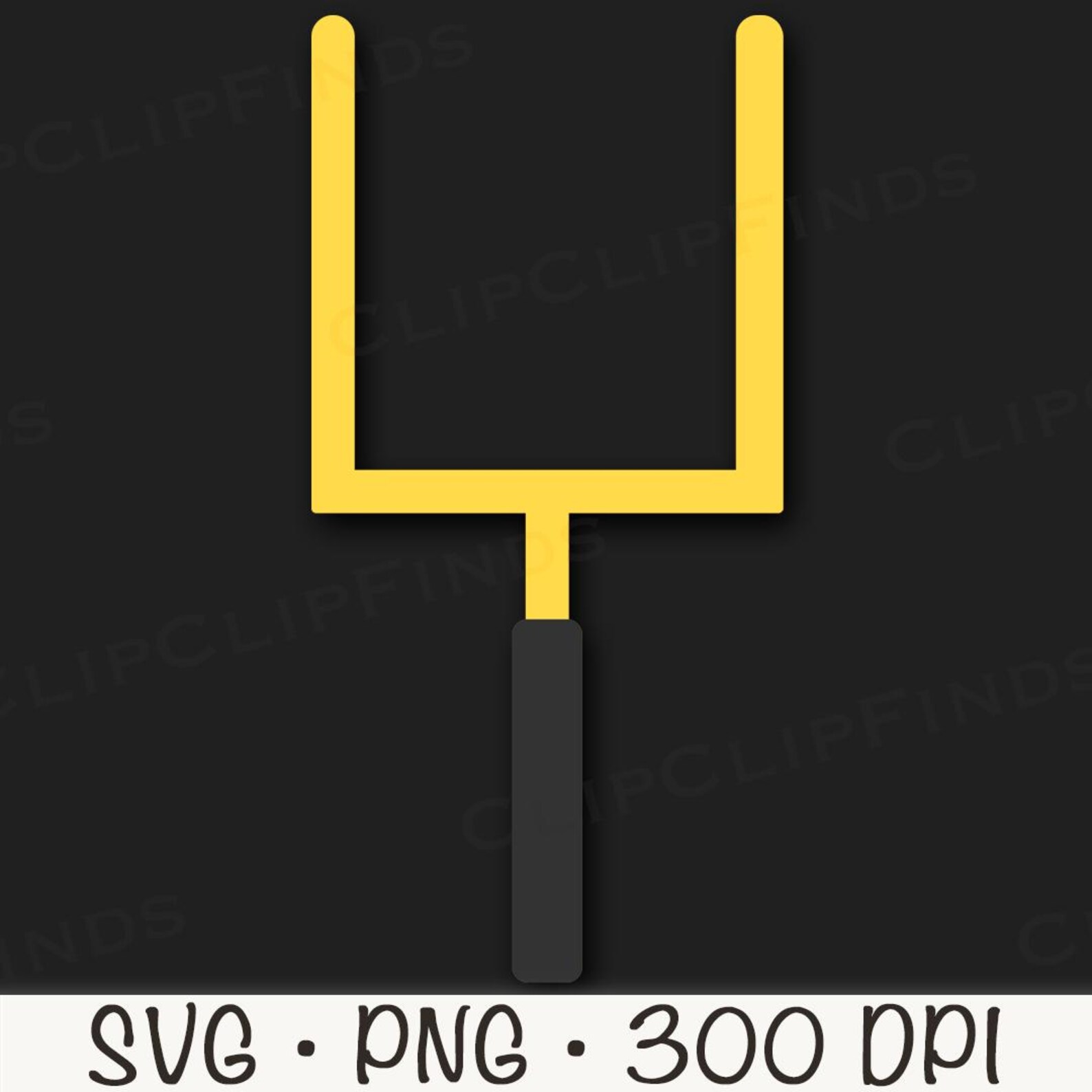 Football Goal Post SVG, Football Game, Football, PNG, Touchdown ...