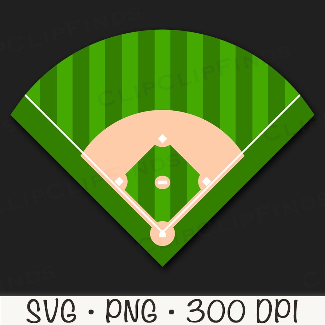 Baseball Field SVG, Baseball Diamond Field PNG, Baseball Field PNG ...