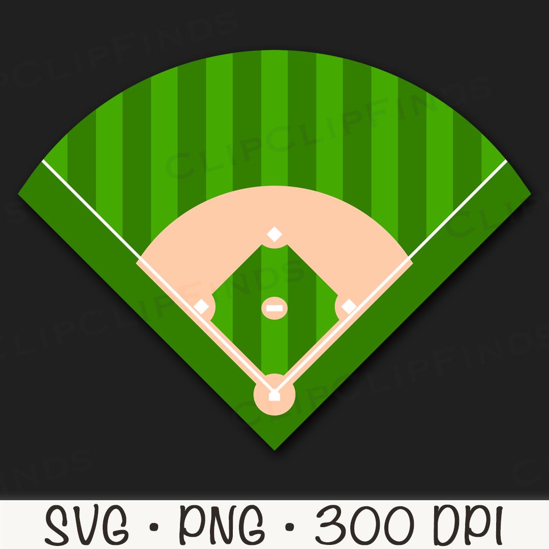 Baseball Field SVG, Baseball Diamond Field PNG, Baseball Field PNG ...