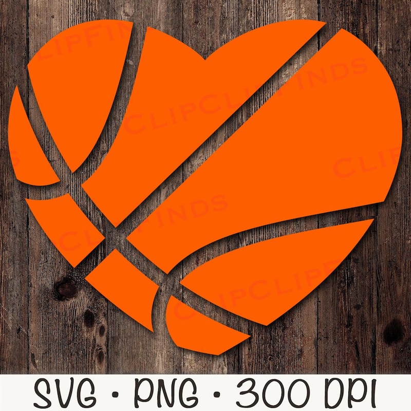 Basketball Heart - Etsy