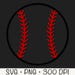 Baseball SVG, Baseball Outline PNG, Baseball Clipart, Sublimation ...