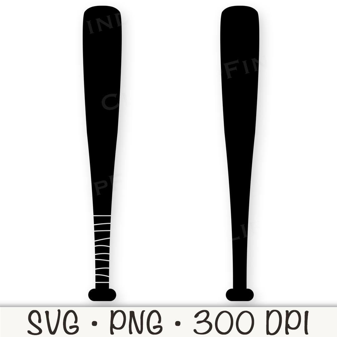 Baseball Bat SVG, Baseball Bat PNG, Baseball Bat Silhouette, Digital ...