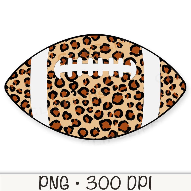 Leopard Football PNG, Leopard Football Sublimation, T-shirt Design File ...