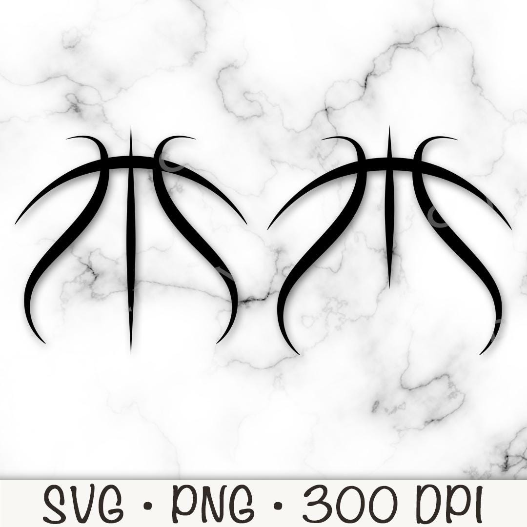 Basketball Line SVG, Basketball Outline PNG, Basketball Skeleton ...