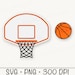 Basketball Hoop SVG, Basketball Hoop PNG, Basketball Clipart ...
