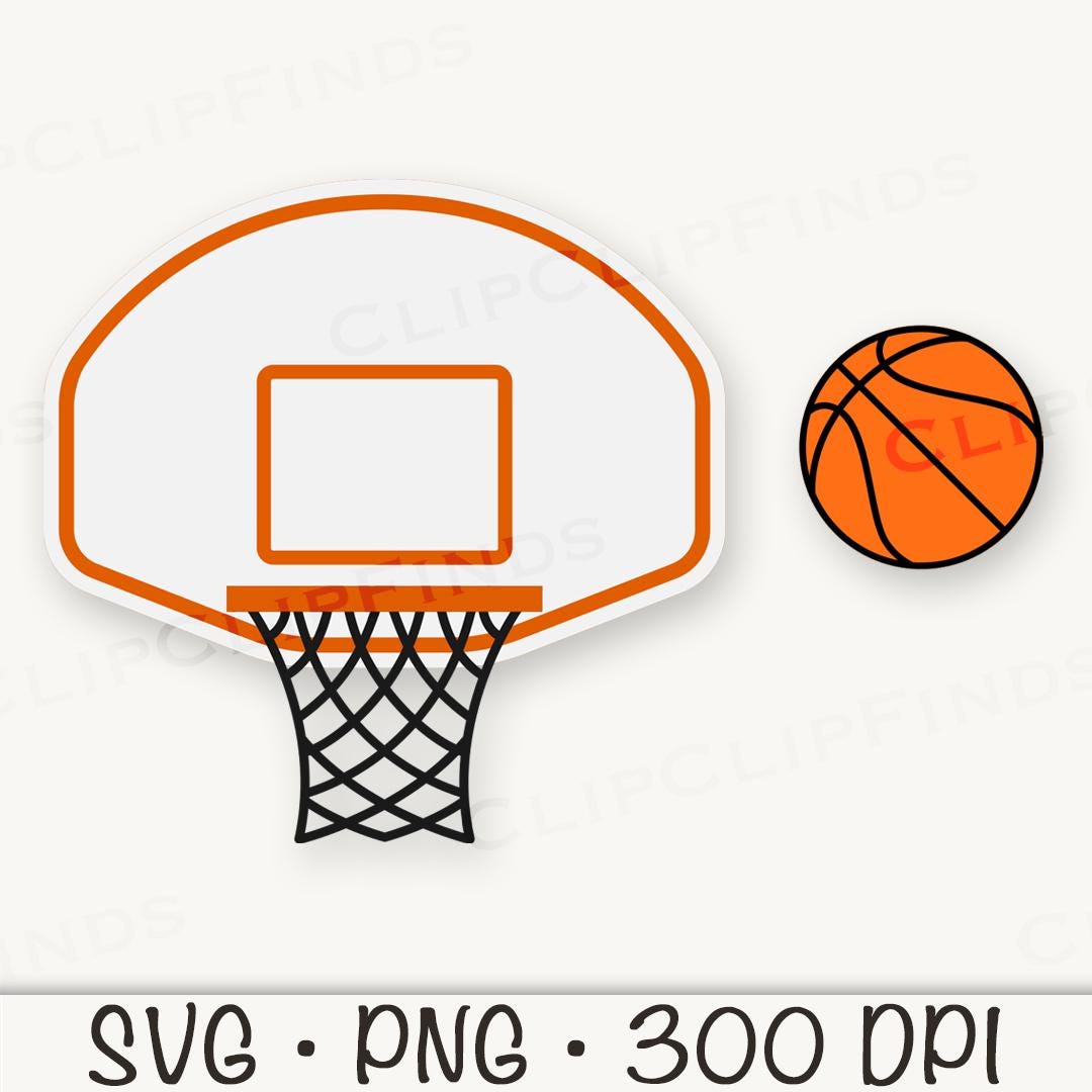 Basketball Hoop SVG, Basketball Hoop PNG, Basketball Clipart ...