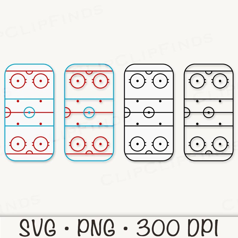 Ice Hockey Rink, Hockey Clip Art, SVG Vector File and PNG Transparent ...