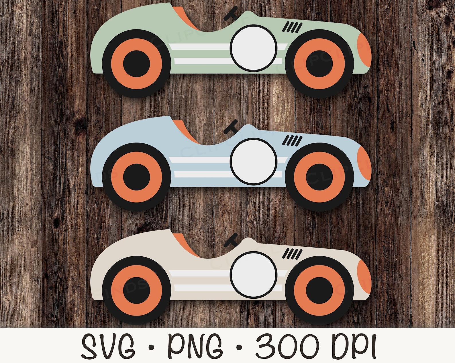 Race Cars PNG, Retro Vintage Race Cars SVG, Beige, Mint Green, Light ...