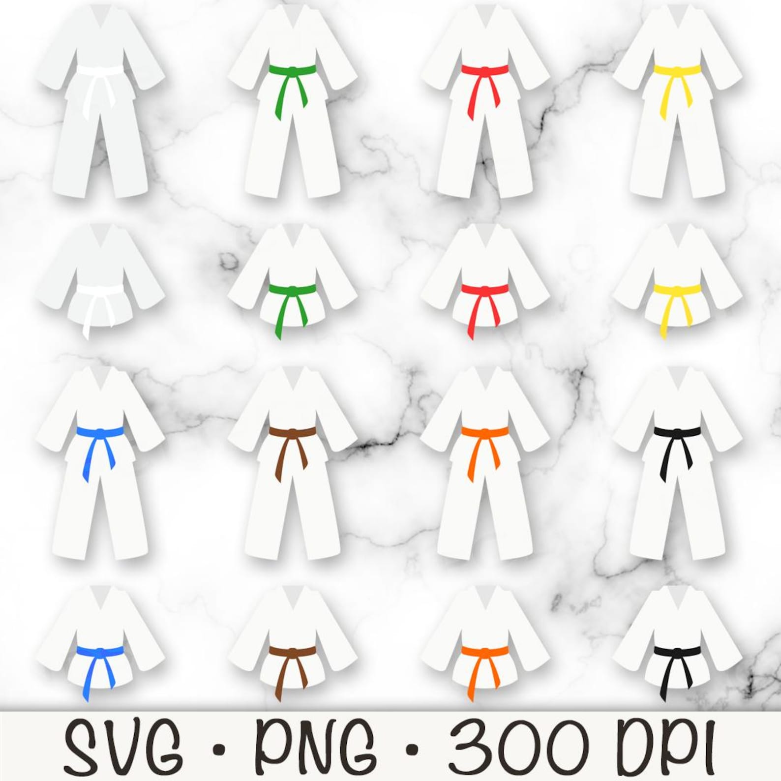 Karate Uniform SVG, Karate Suit PNG, Karate Clipart, Karate Belt ...