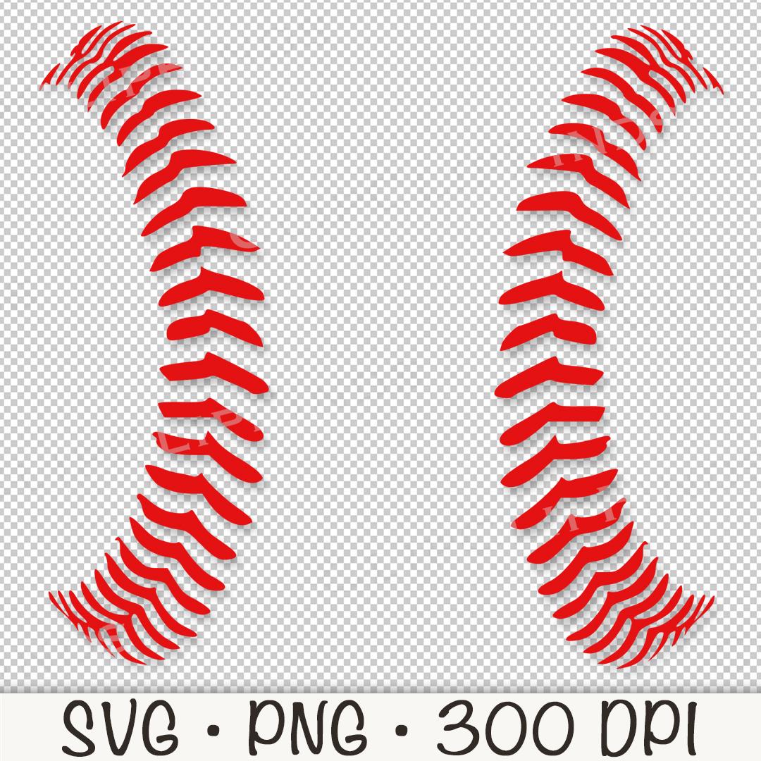 Baseball Stitching SVG, Baseball Stitches PNG, Baseball Laces, Thread ...