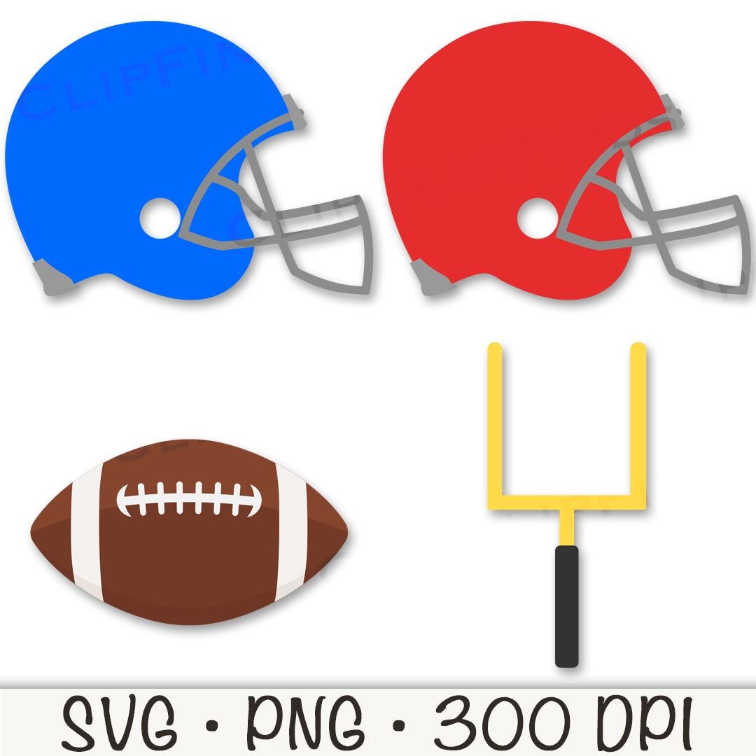 Football Bundle Pack SVG, Football PNG, Goal Post, Football Helmet SVG ...