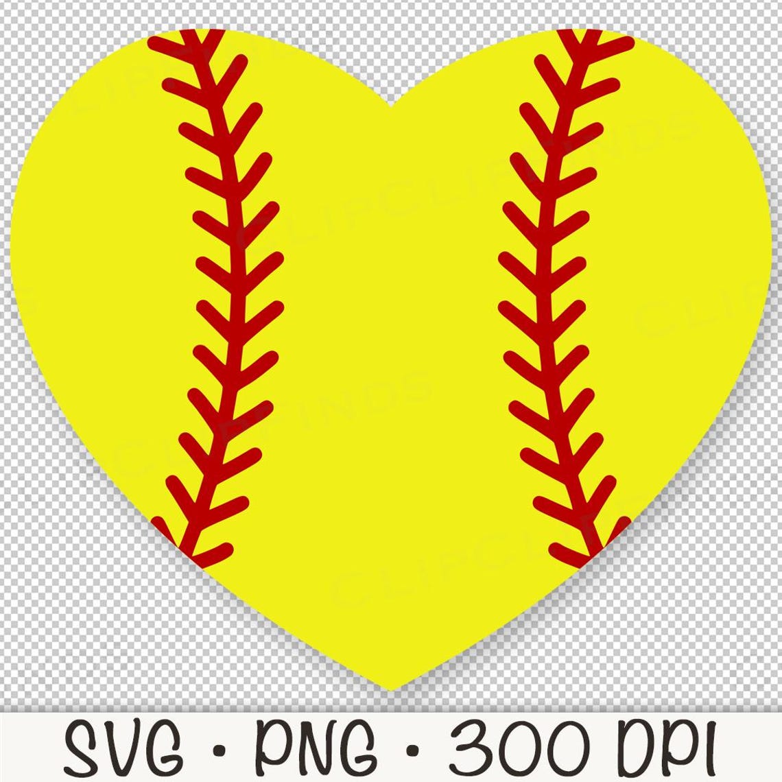 Softball Heart SVG, Softball Heart PNG, Softball Love, Softball Mom ...