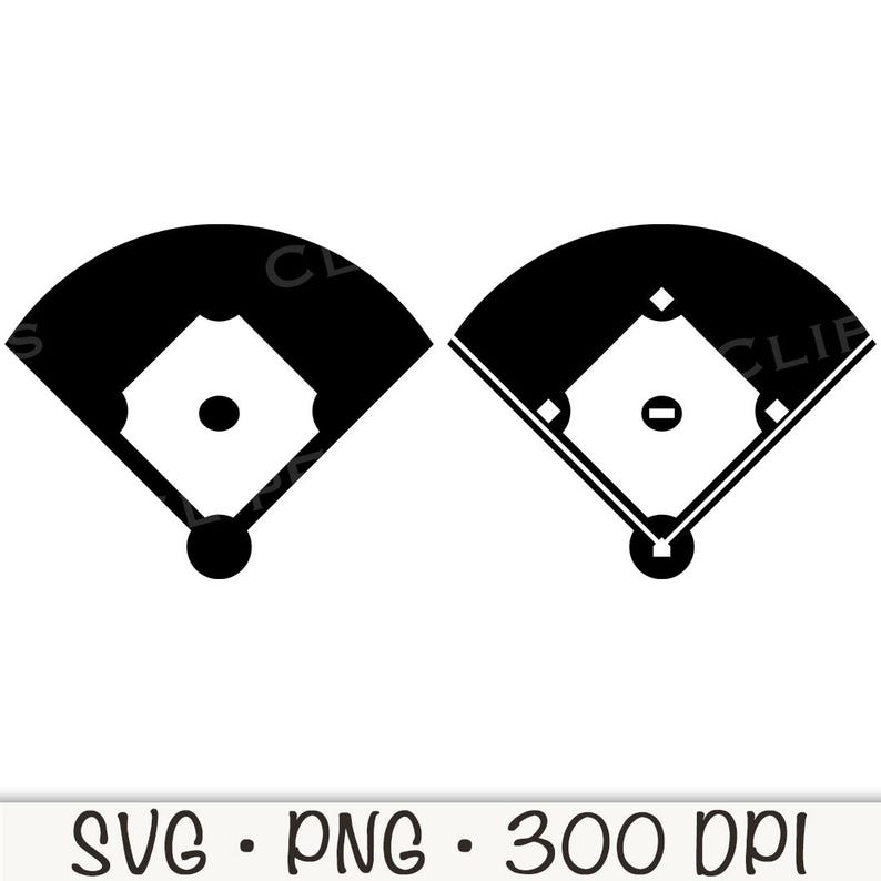 Baseball Field SVG, Baseball Diamond Field, Baseball Field PNG ...