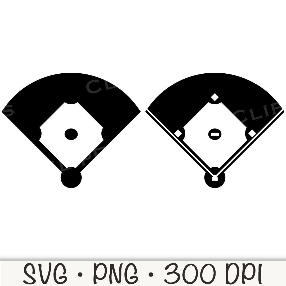 Baseball Field SVG, Baseball Diamond Field, Baseball Field PNG ...