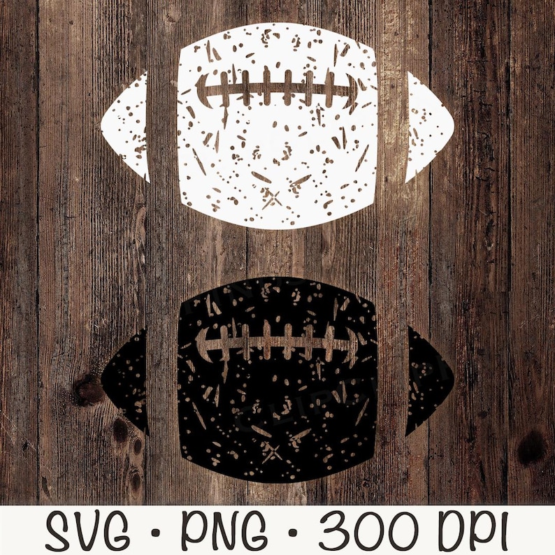 Distressed Football SVG, Distressed Football PNG, Rustic Football ...