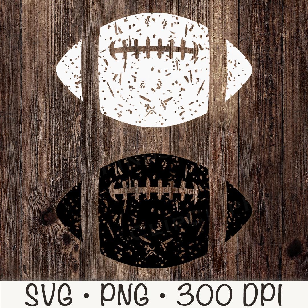 Distressed Football SVG, Distressed Football PNG, Rustic Football ...