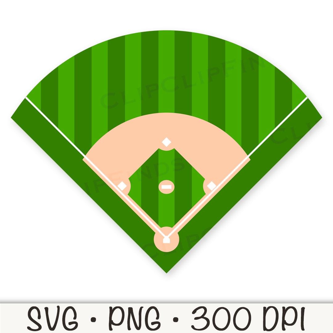 Baseball Field SVG, Baseball Diamond Field PNG, Baseball Field PNG ...