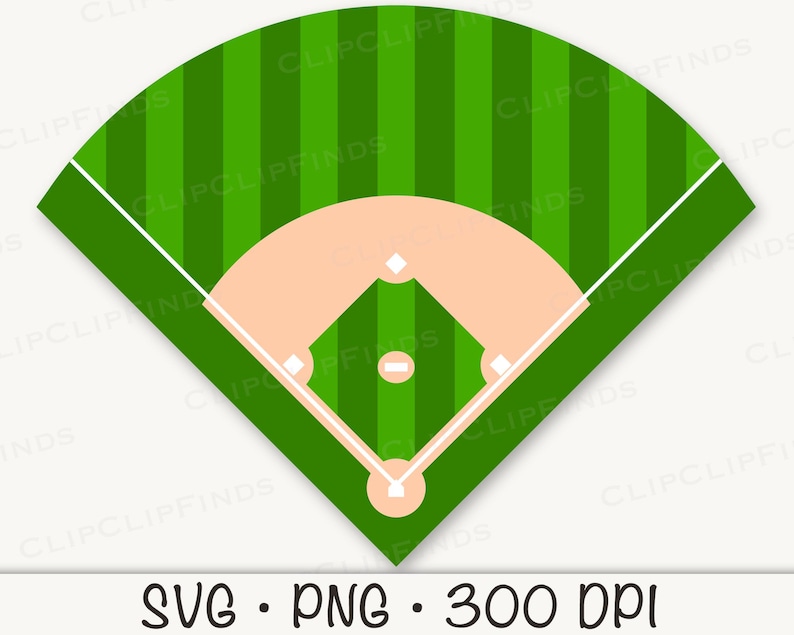 Baseball Field SVG, Baseball Field PNG, Baseball Game SVG, Baseball ...