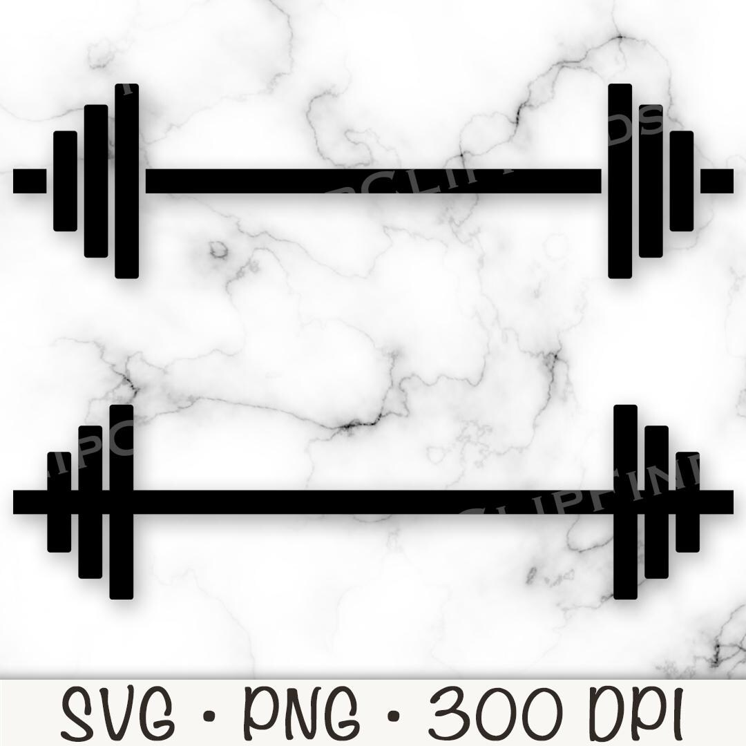 Barbell SVG, Barbell PNG, Barbell Clipart, Fitness, Workout, Weight ...