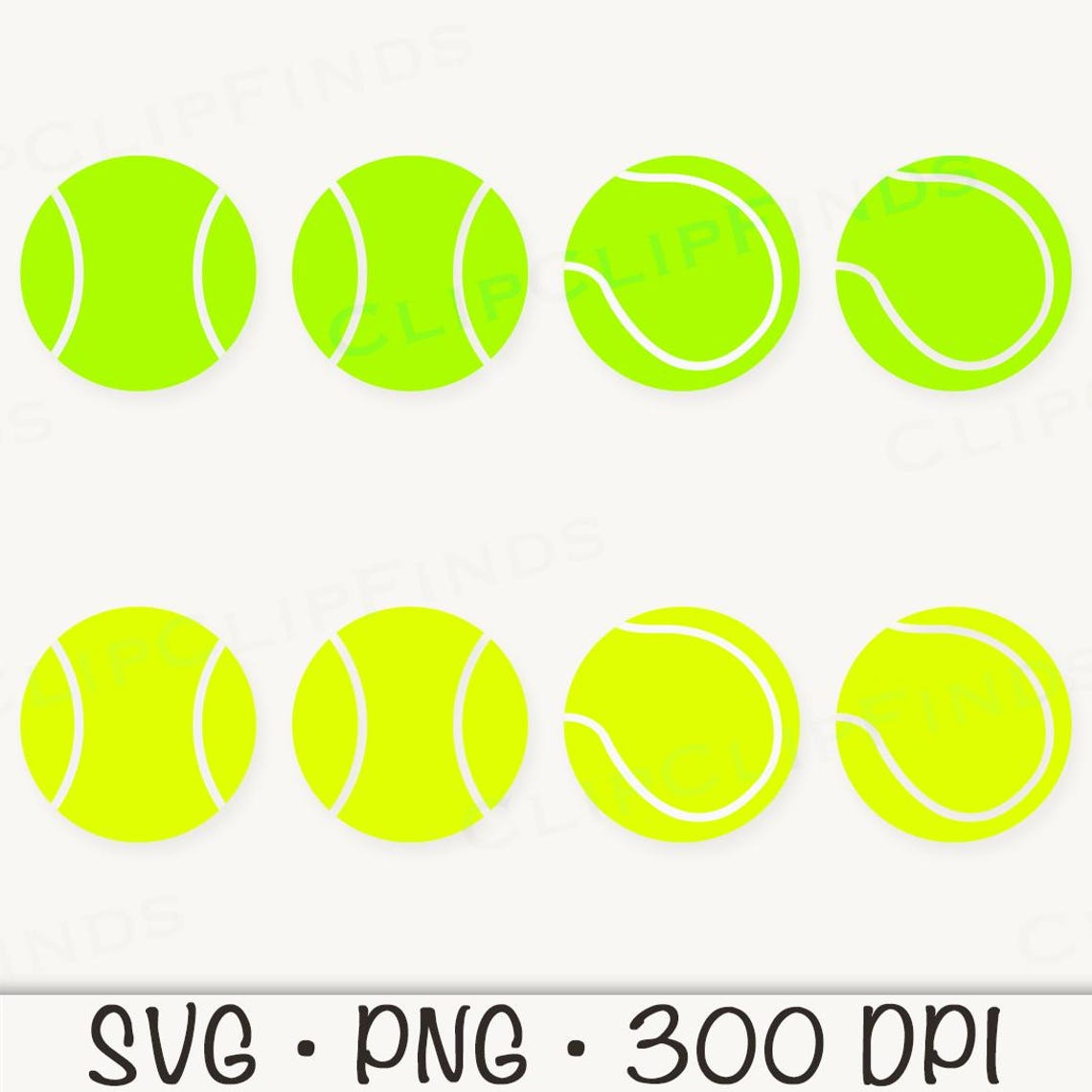 Tennis Ball SVG, Vector Cut File, PNG Transparent Background ...